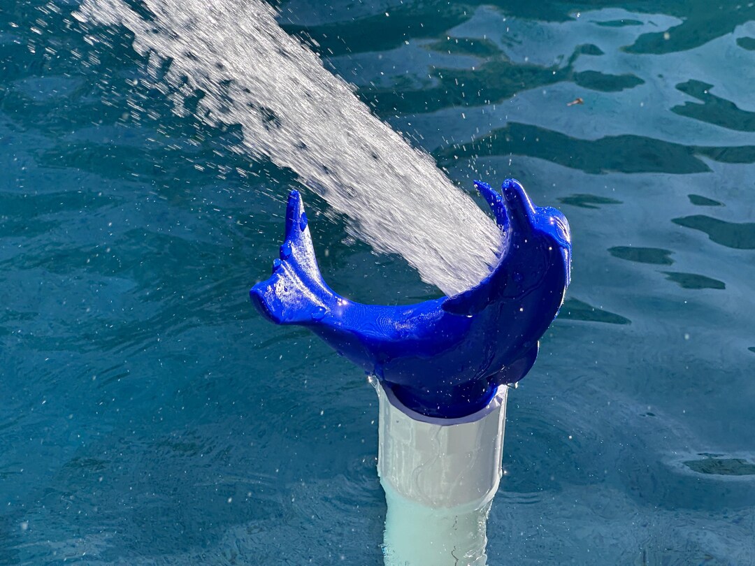 Dolphin Pool Fountain – Belly Spray Feature, 1.5" or 2" Return Fittings ...