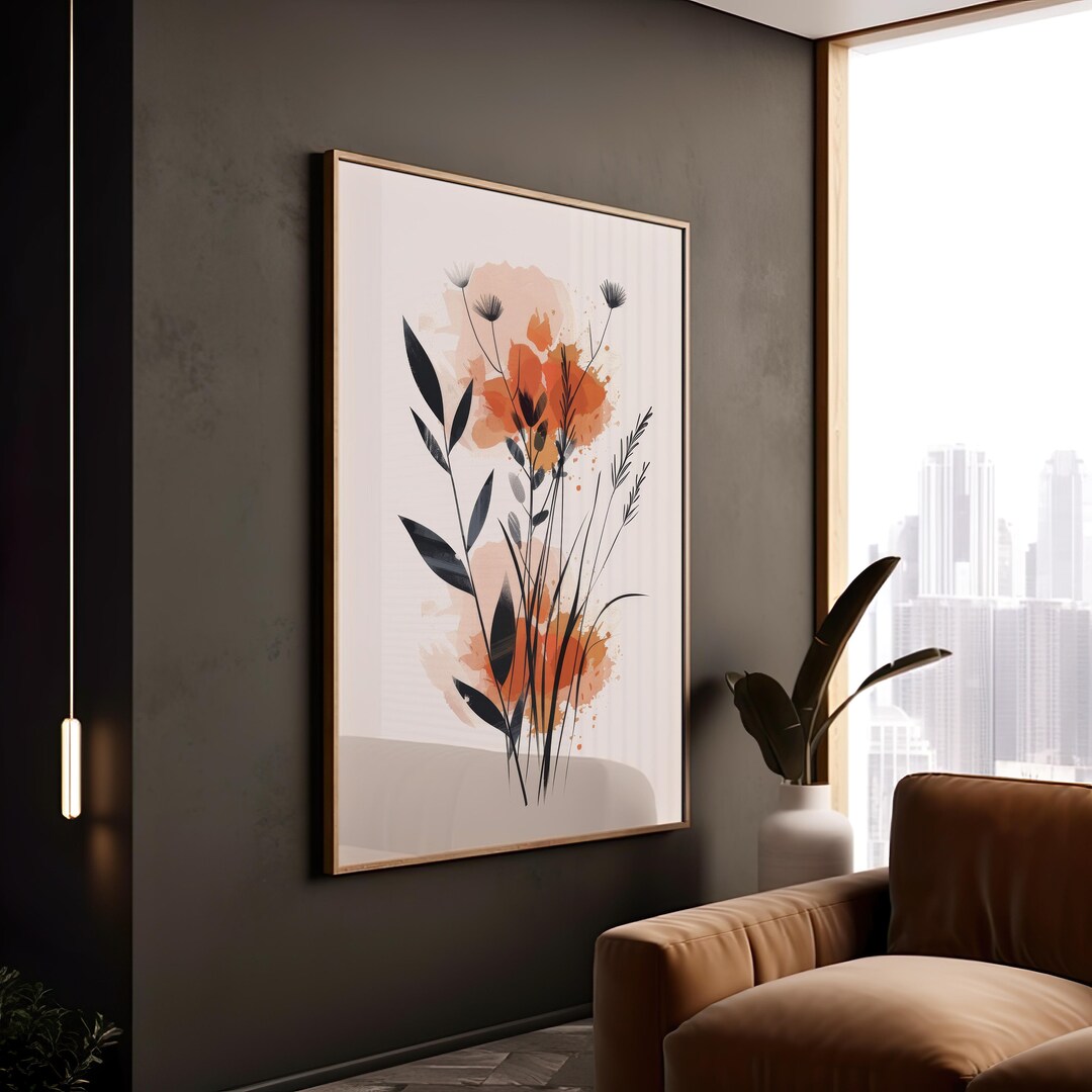 Minimalist Flowers Poster - Etsy