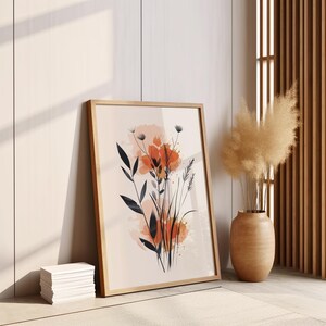 Minimalist Flowers Poster - Etsy