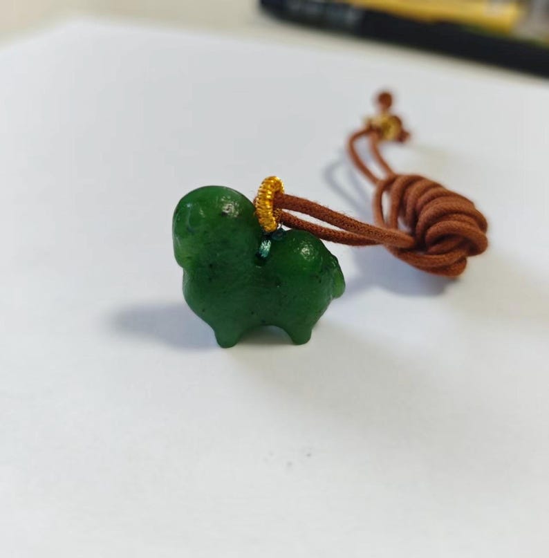 Certified Nephrite Jade Horse Pendant Natural Stone Charm - Etsy