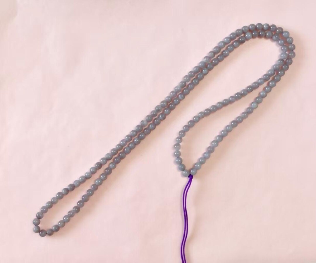 4mm Purple Nephrite Jade Beads: DIY Necklace Bracelet (56cm Strand ...