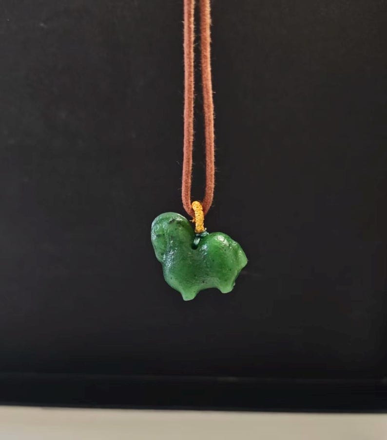 Certified Nephrite Jade Horse Pendant Natural Stone Charm - Etsy