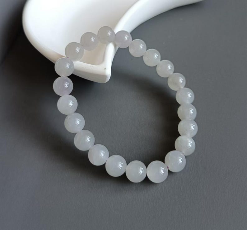 Certified 8mm Purple Nephrite Jade Bracelet With Cat-eye Effect - Etsy
