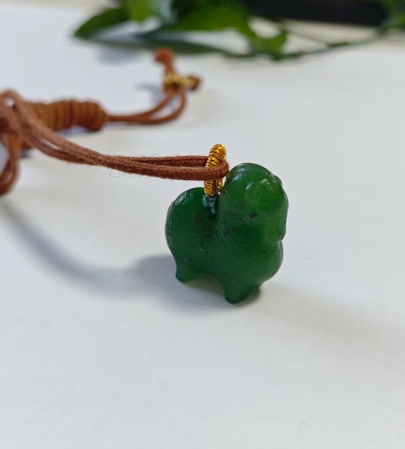 Certified Nephrite Jade Horse Pendant Natural Stone Charm - Etsy