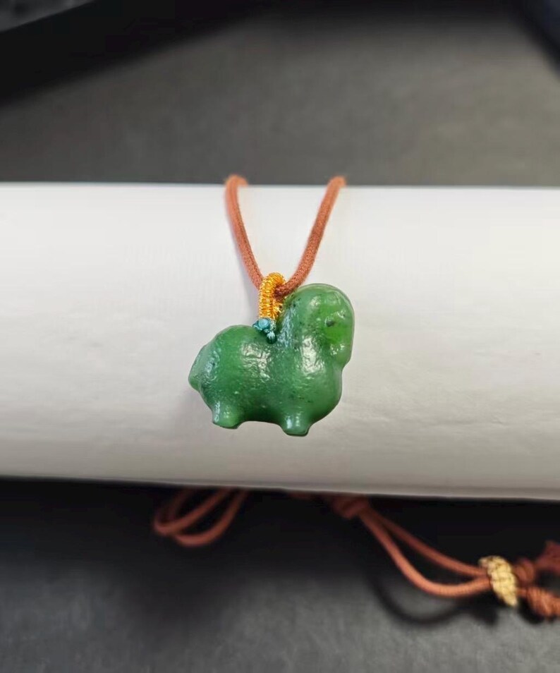 Certified Nephrite Jade Horse Pendant Natural Stone Charm - Etsy