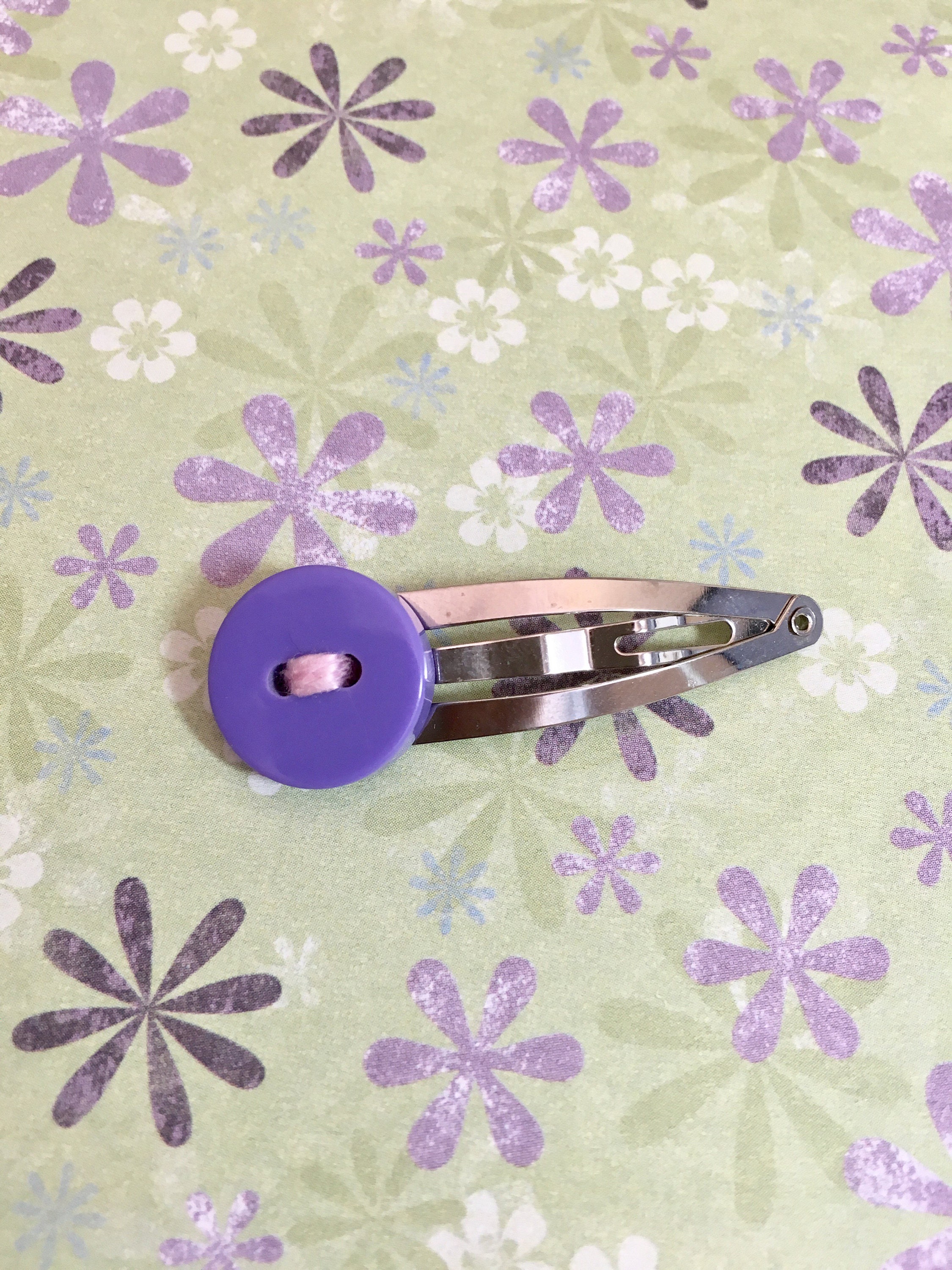Colorful Button Hair Clips, Cute Hair Accessories, Girl Snap Hair Clip ...