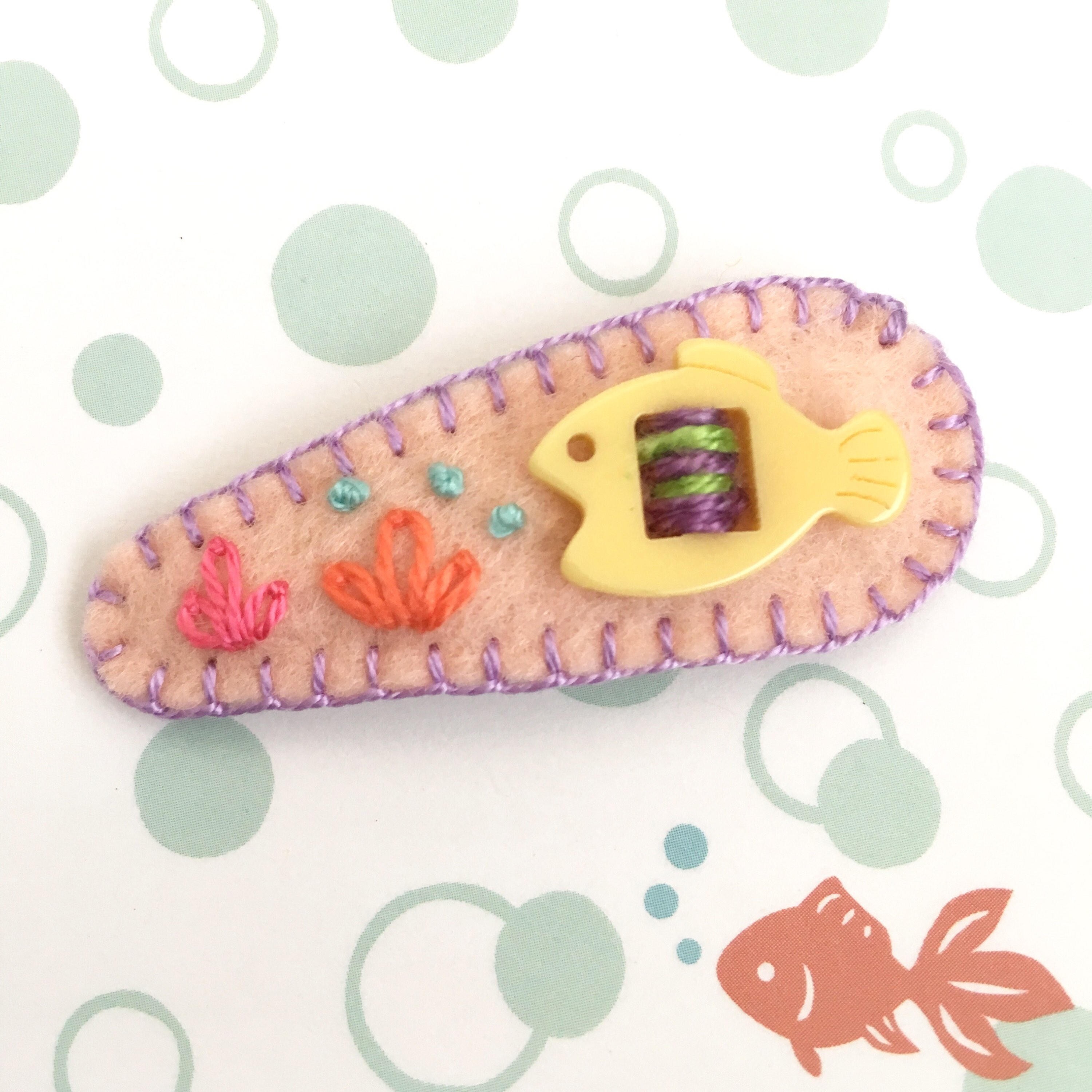 Yellow Clown Fish Hair Clip Fish Snap Hair Clip Felt Hair - Etsy