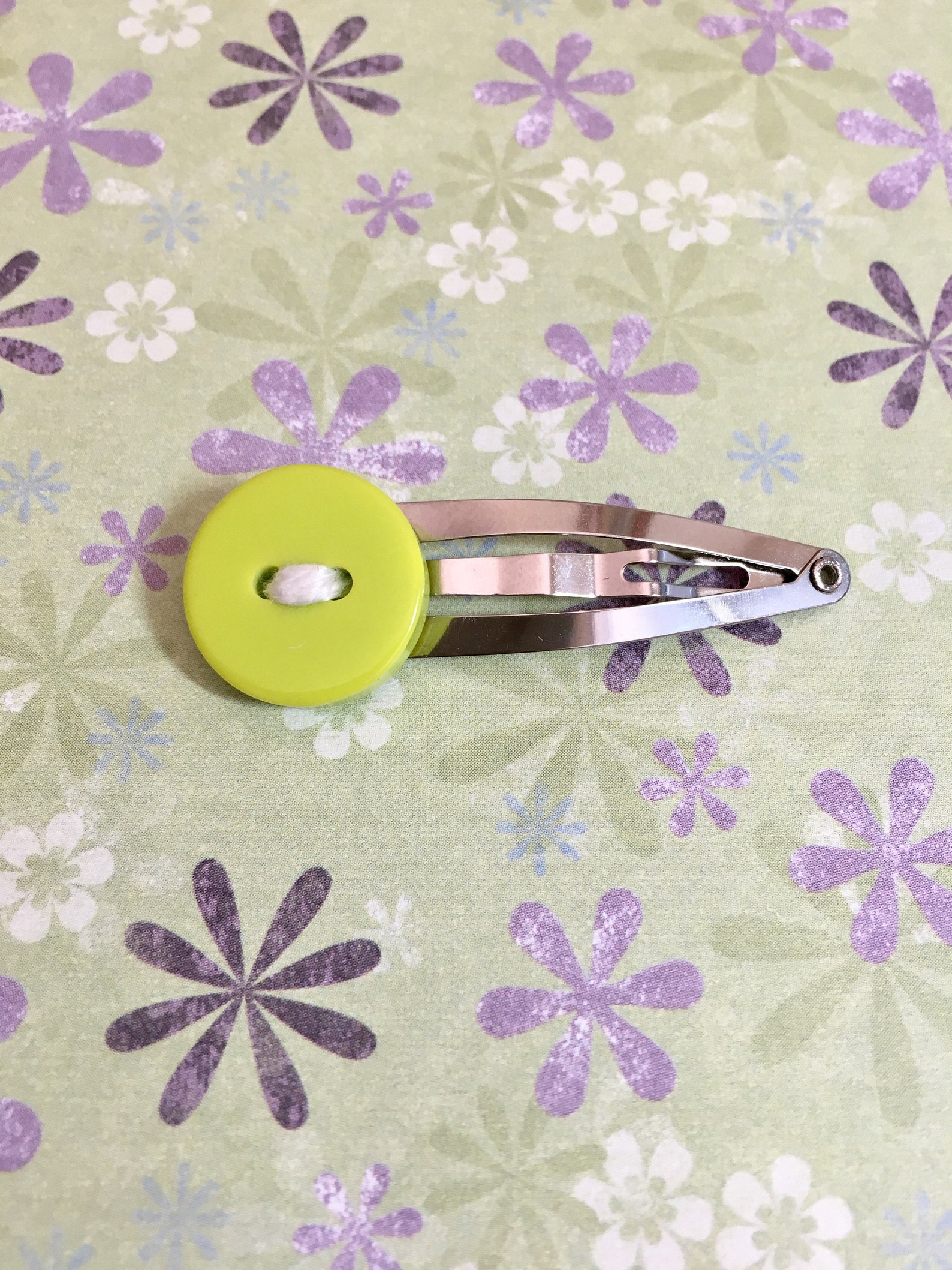 Colorful Button Hair Clips, Cute Hair Accessories, Girl Snap Hair Clip ...