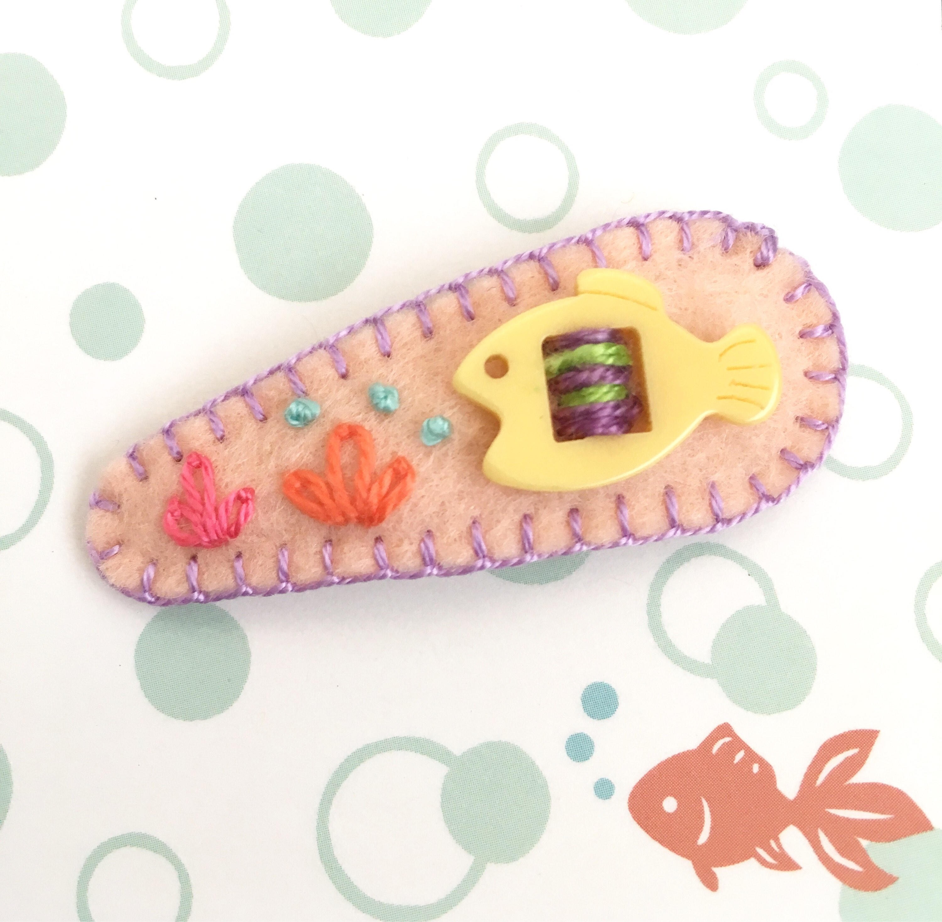 Yellow Clown Fish Hair Clip Fish Snap Hair Clip Felt Hair - Etsy