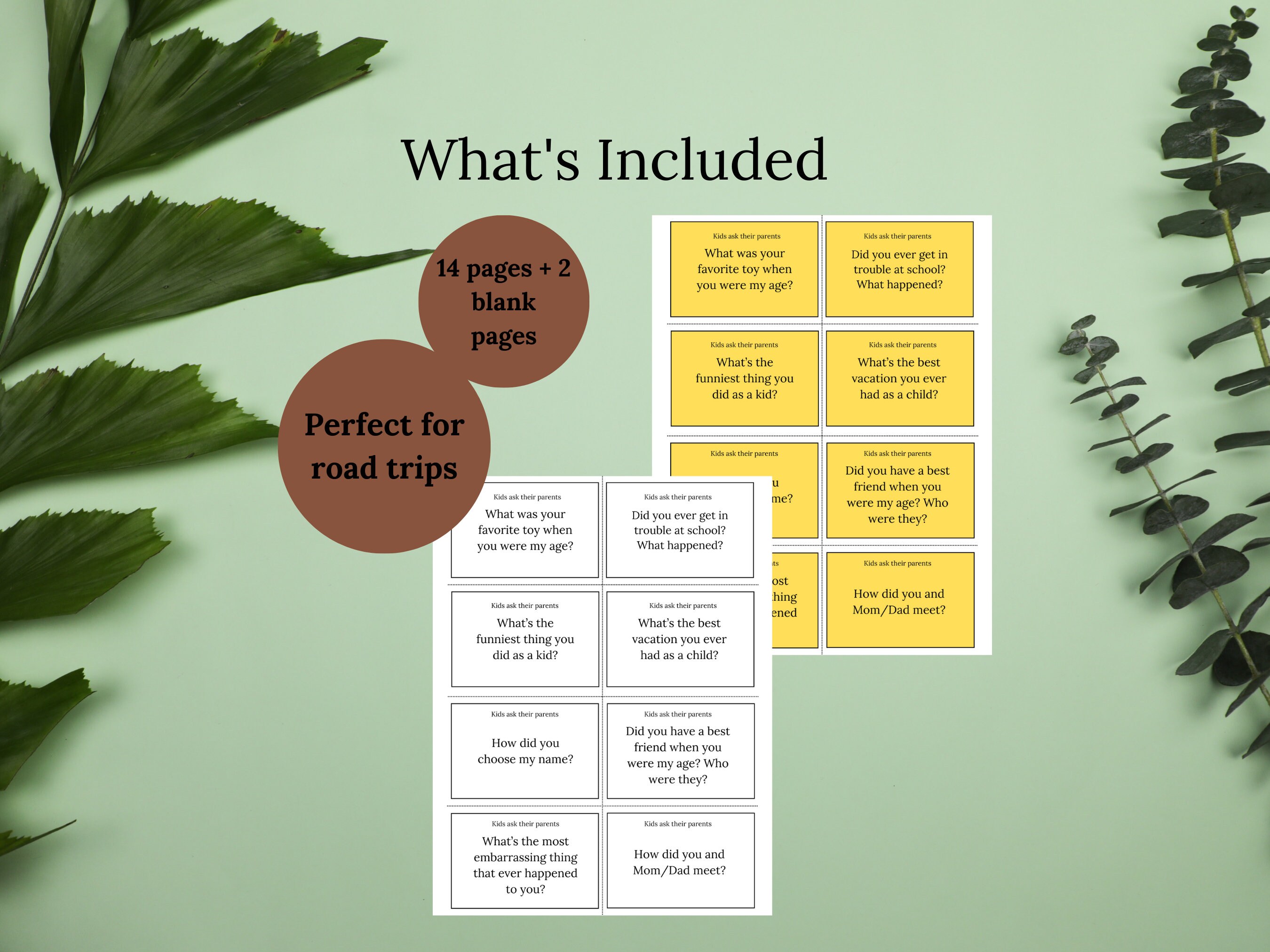 Family Conversation Cards, Family Conversation Game, Question Cards ...