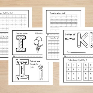 Letter of the Week Worksheets, Letter of the Week for Kids, Writing ...