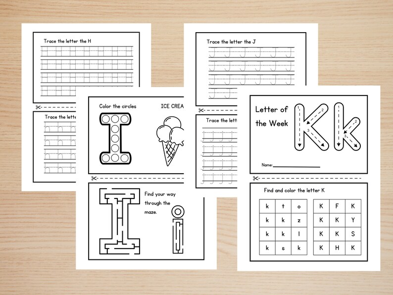 Letter of the Week Worksheets, Letter of the Week for Kids, Writing ...