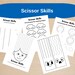 Scissor Skills, Cutting Practice, 40 Preschool Worksheets, Preschool ...