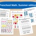 Preschool Math Summer Edition, Count to 10, Beginning Math, Learning to ...