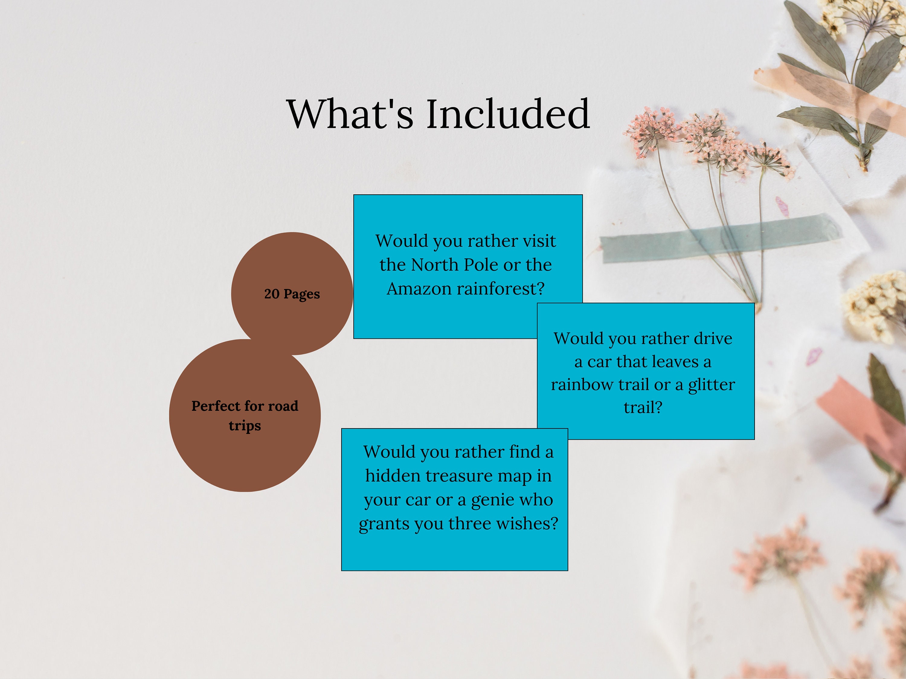 Would You Rather Questions for Families, Conversation Cards, Family ...