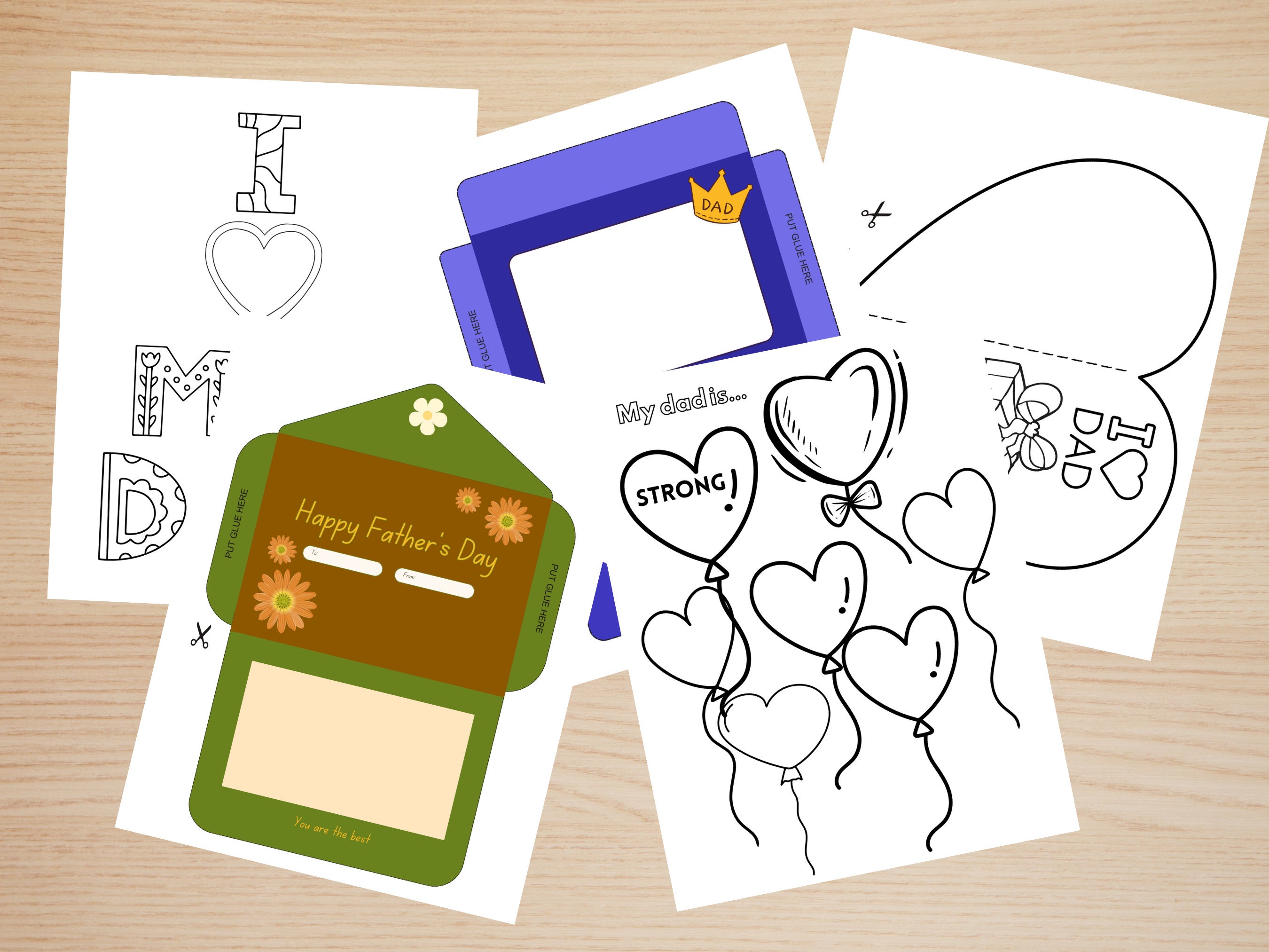 20 Father's Day Worksheets for Preschoolers, Father's Day Printables ...