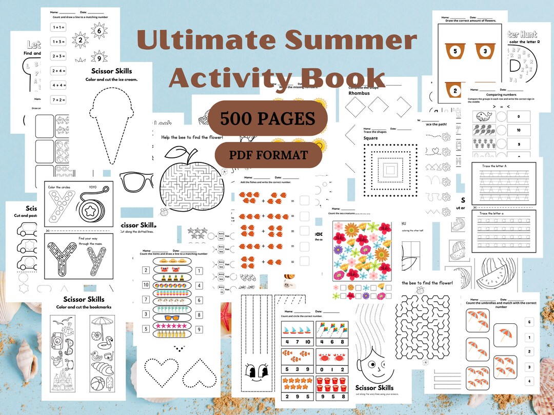 Ultimate Summer Activity Book, Summer Activity Book for Kids ...