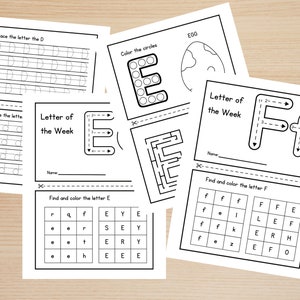 Letter of the Week Worksheets, Letter of the Week for Kids, Writing ...