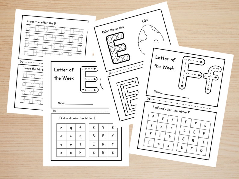 Letter of the Week Worksheets, Letter of the Week for Kids, Writing ...