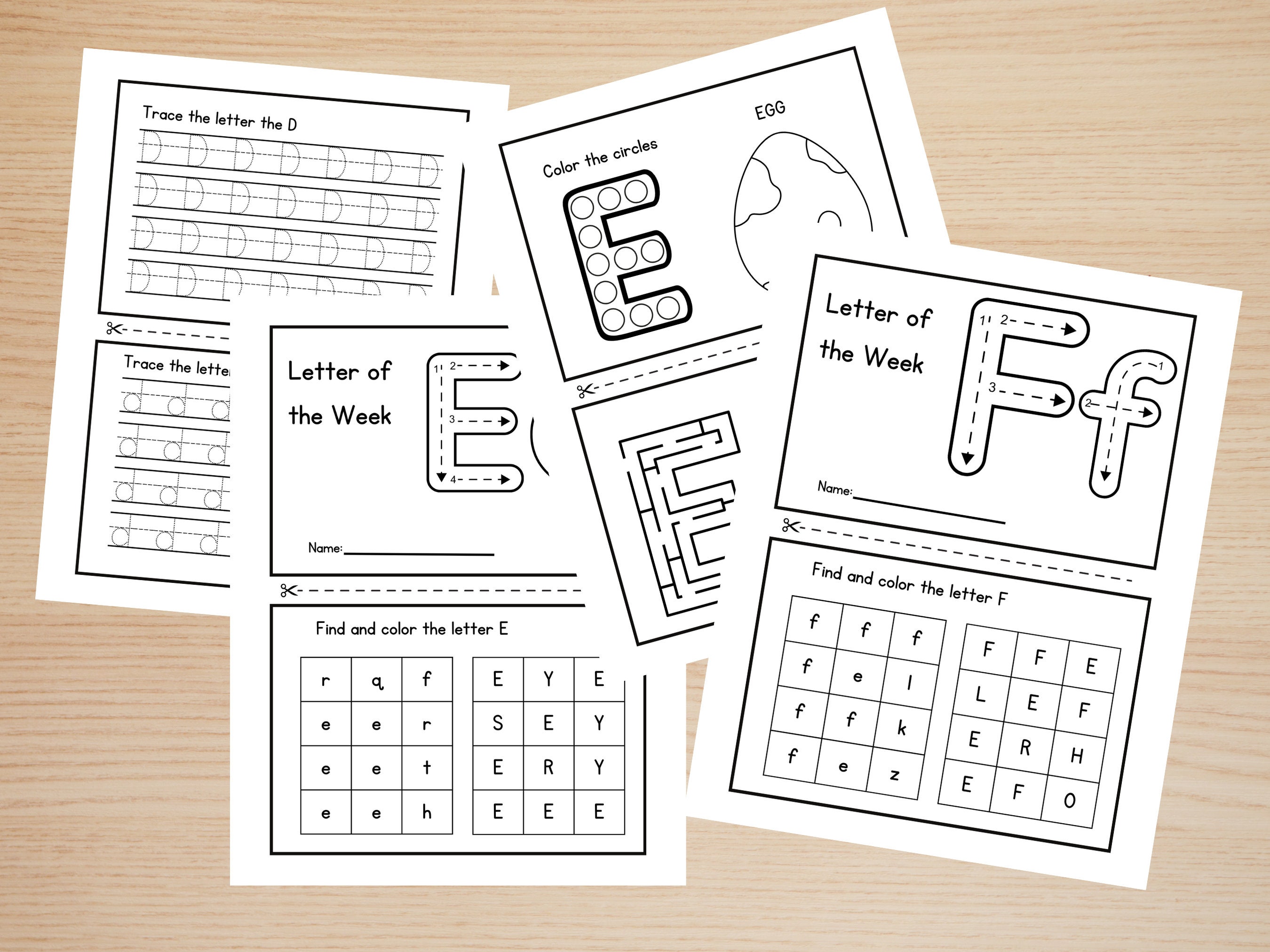 Letter of the Week Worksheets, Letter of the Week for Kids, Writing ...