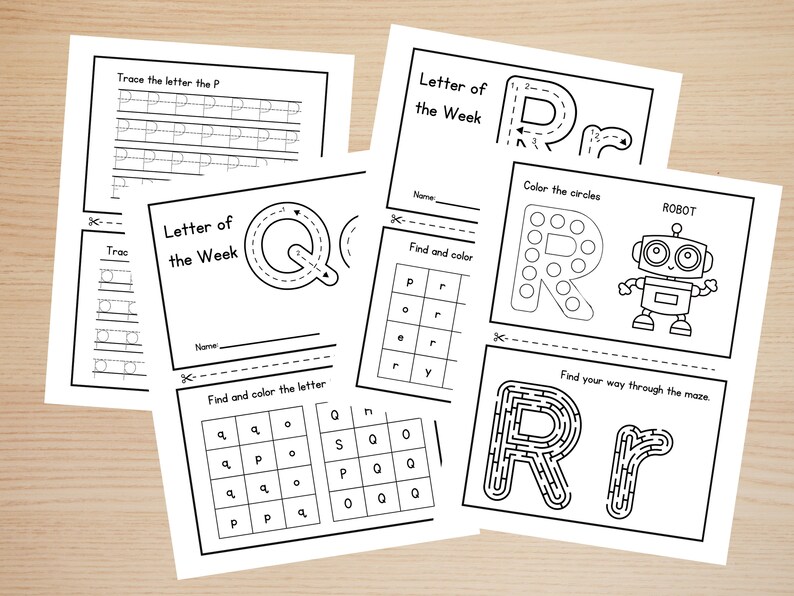 Letter of the Week Worksheets, Letter of the Week for Kids, Writing ...