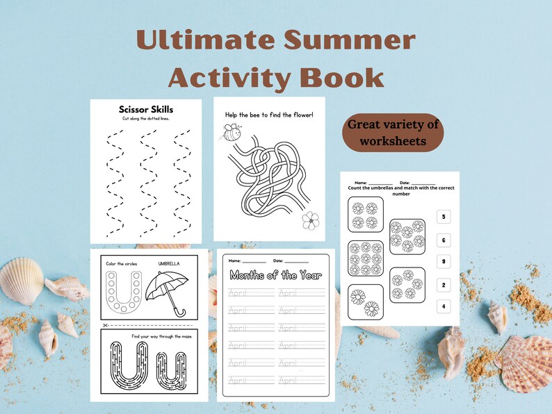 Ultimate Summer Activity Book, Summer Activity Book for Kids ...