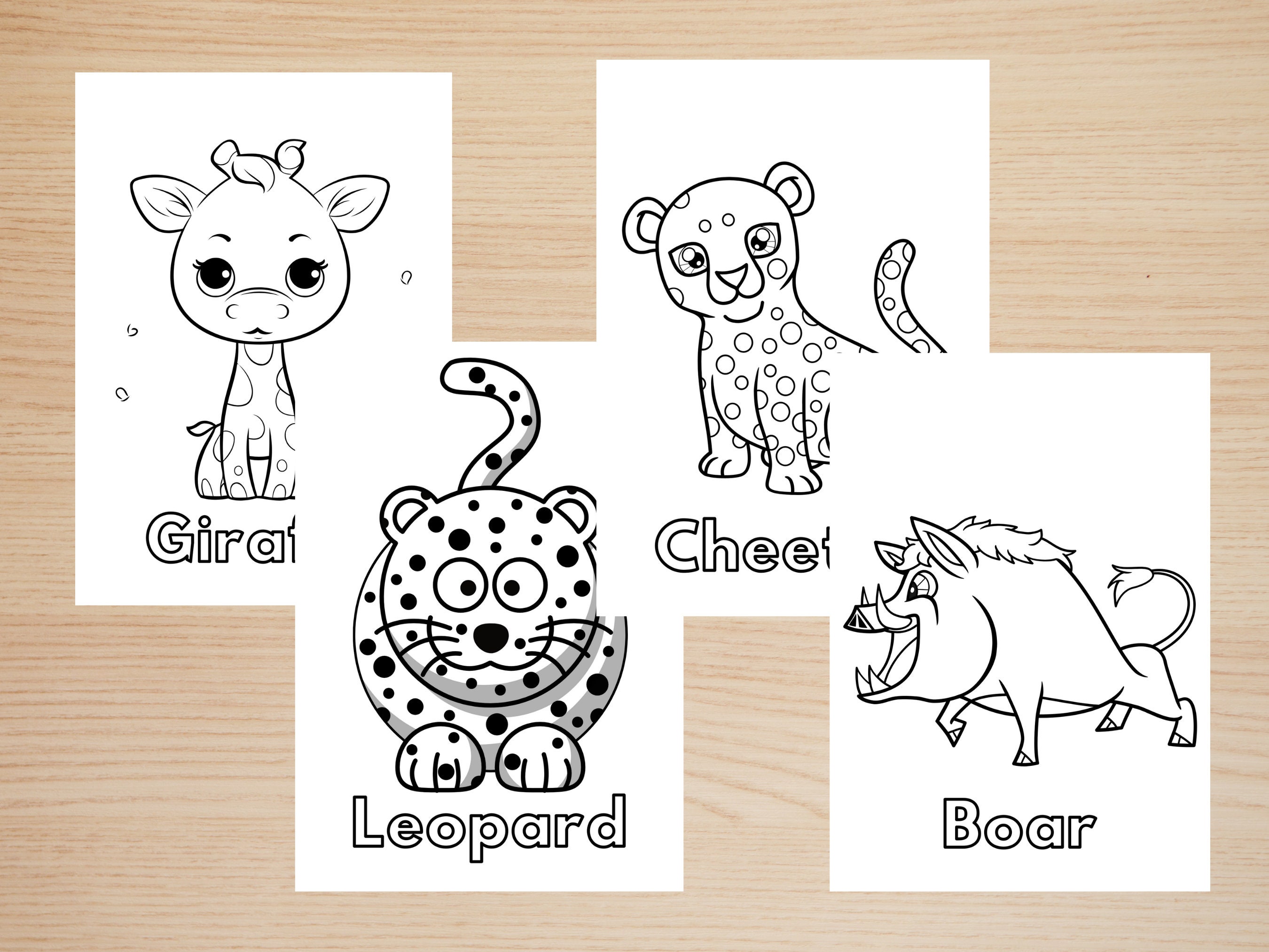 Mammals Coloring Pages for Toddlers, Animals Coloring Printables ...