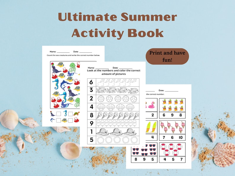 Ultimate Summer Activity Book, Summer Activity Book for Kids ...