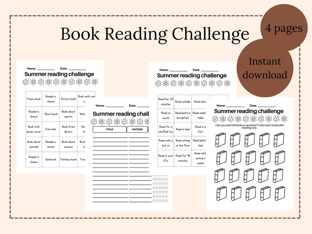 Summer Reading Log for Kids, Summer Reading Chart, Summer Reading ...