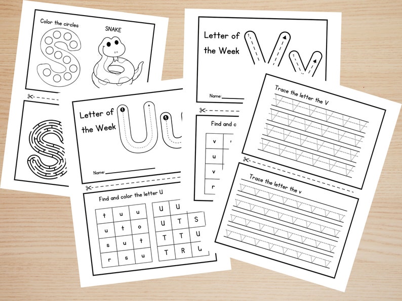 Letter of the Week Worksheets, Letter of the Week for Kids, Writing ...