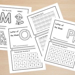 Letter of the Week Worksheets, Letter of the Week for Kids, Writing ...