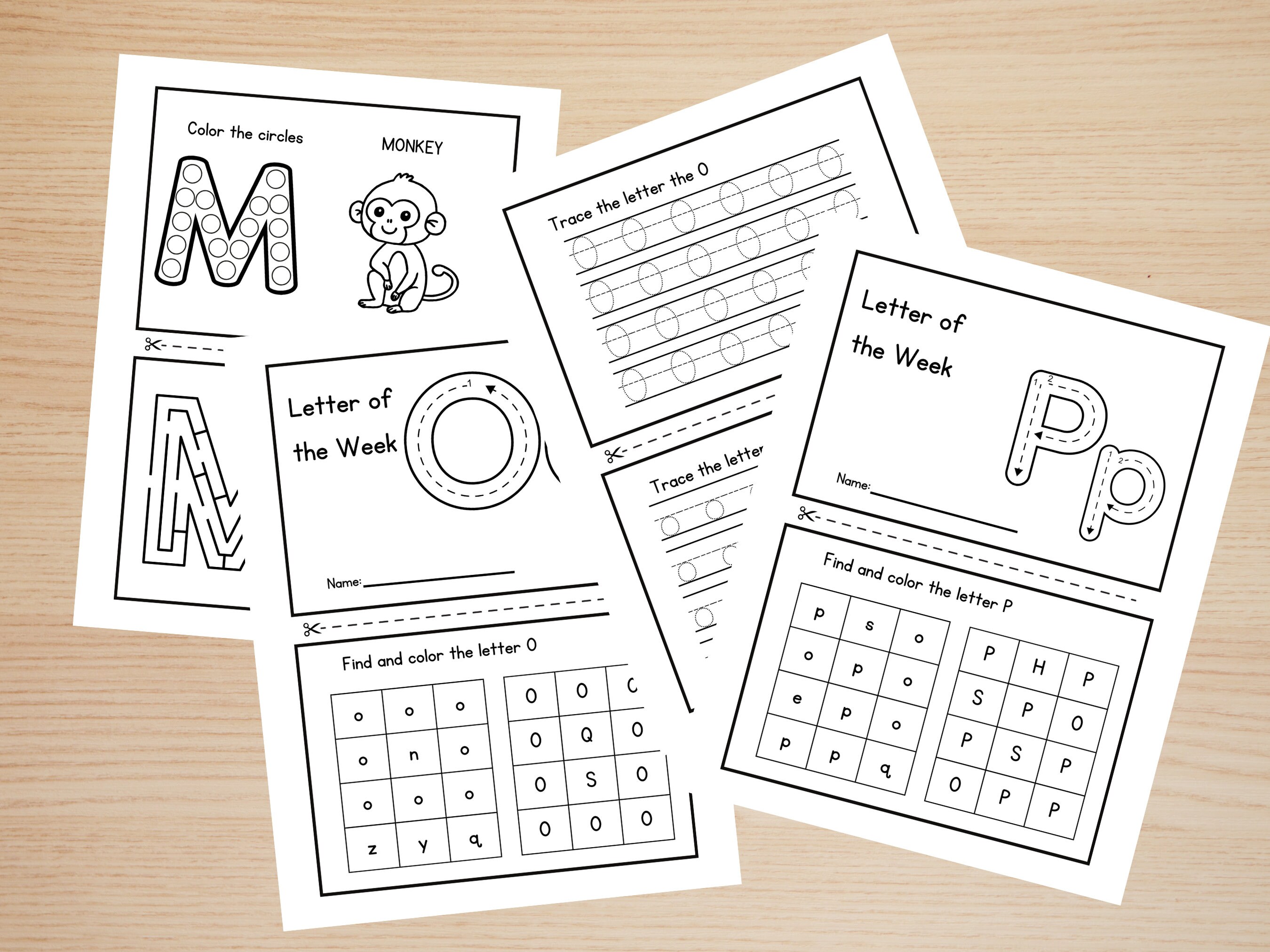 Letter of the Week Worksheets, Letter of the Week for Kids, Writing ...