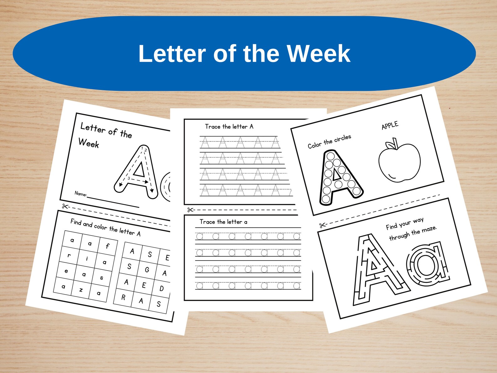 Letter of the Week Worksheets, Letter of the Week for Kids, Writing ...
