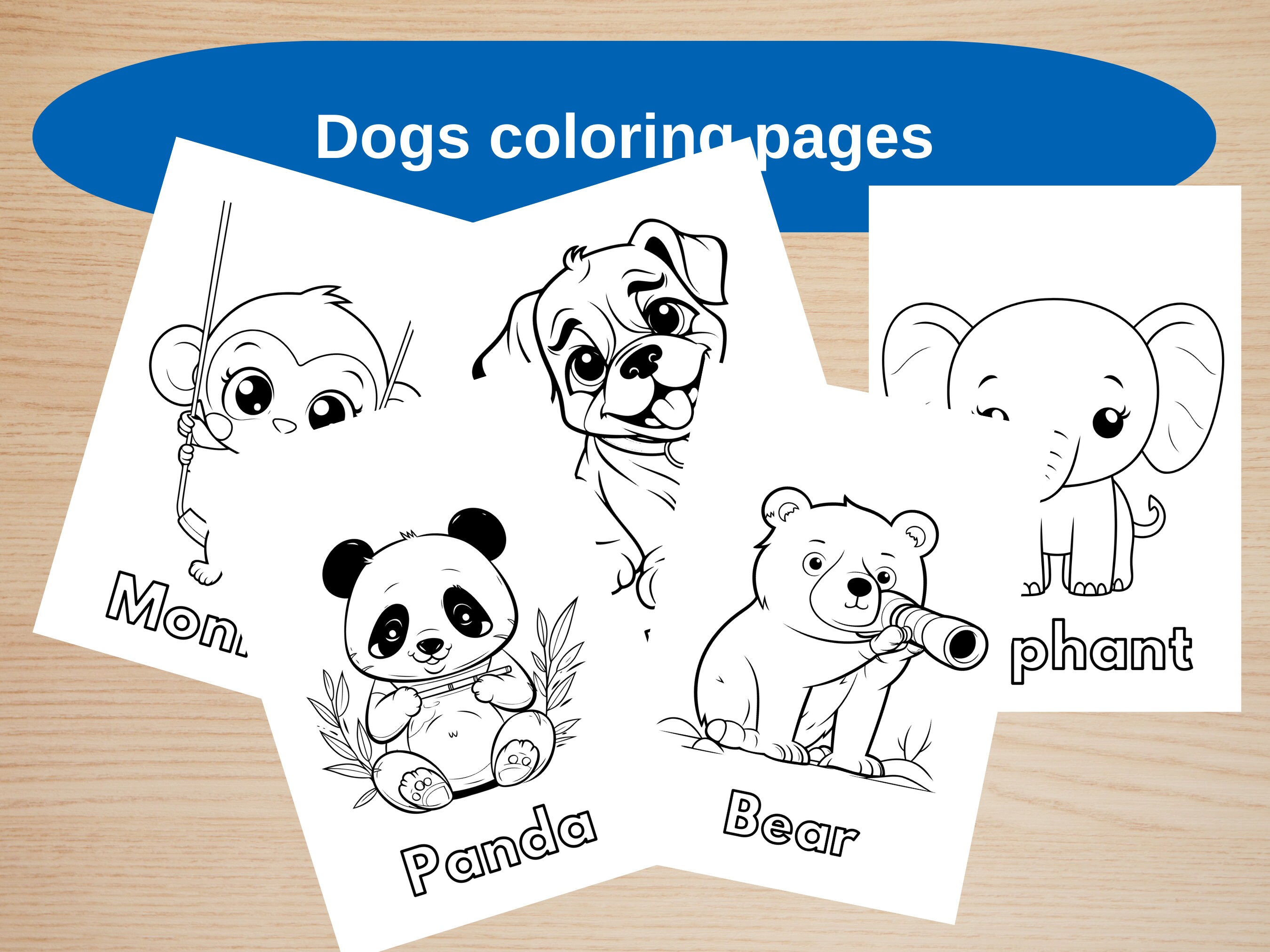 Mammals Coloring Pages for Toddlers, Animals Coloring Printables ...