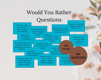 102 Would You Rather Questions for Family, Work Game, Conversation ...