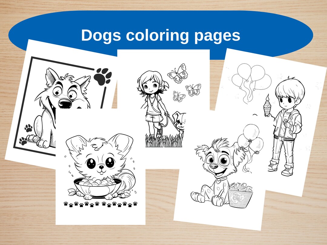 60 Dogs Coloring Pages, Printable Dogs Coloring Pages for Kids, Dogs ...