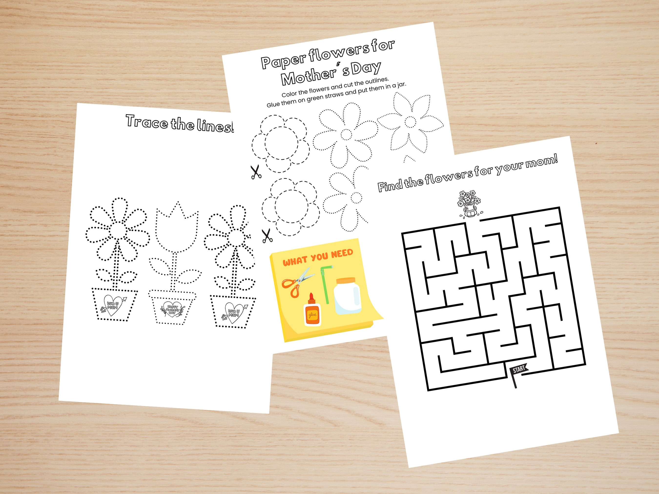 20 Mother's Day Worksheets for Preschoolers, Mother's Day Printables ...