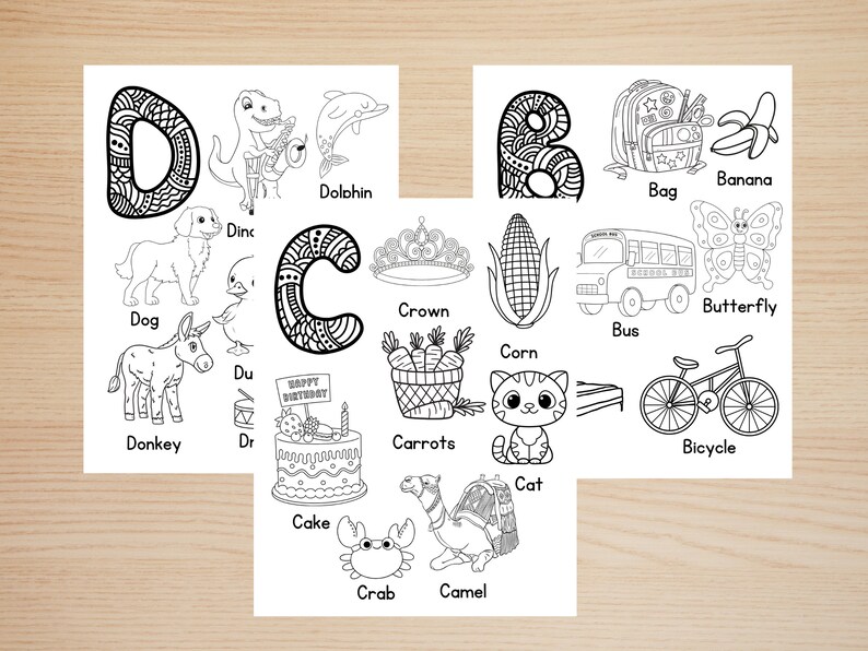Alphabet Coloring Pages, Letter Recognition Worksheets, Alphabet ...
