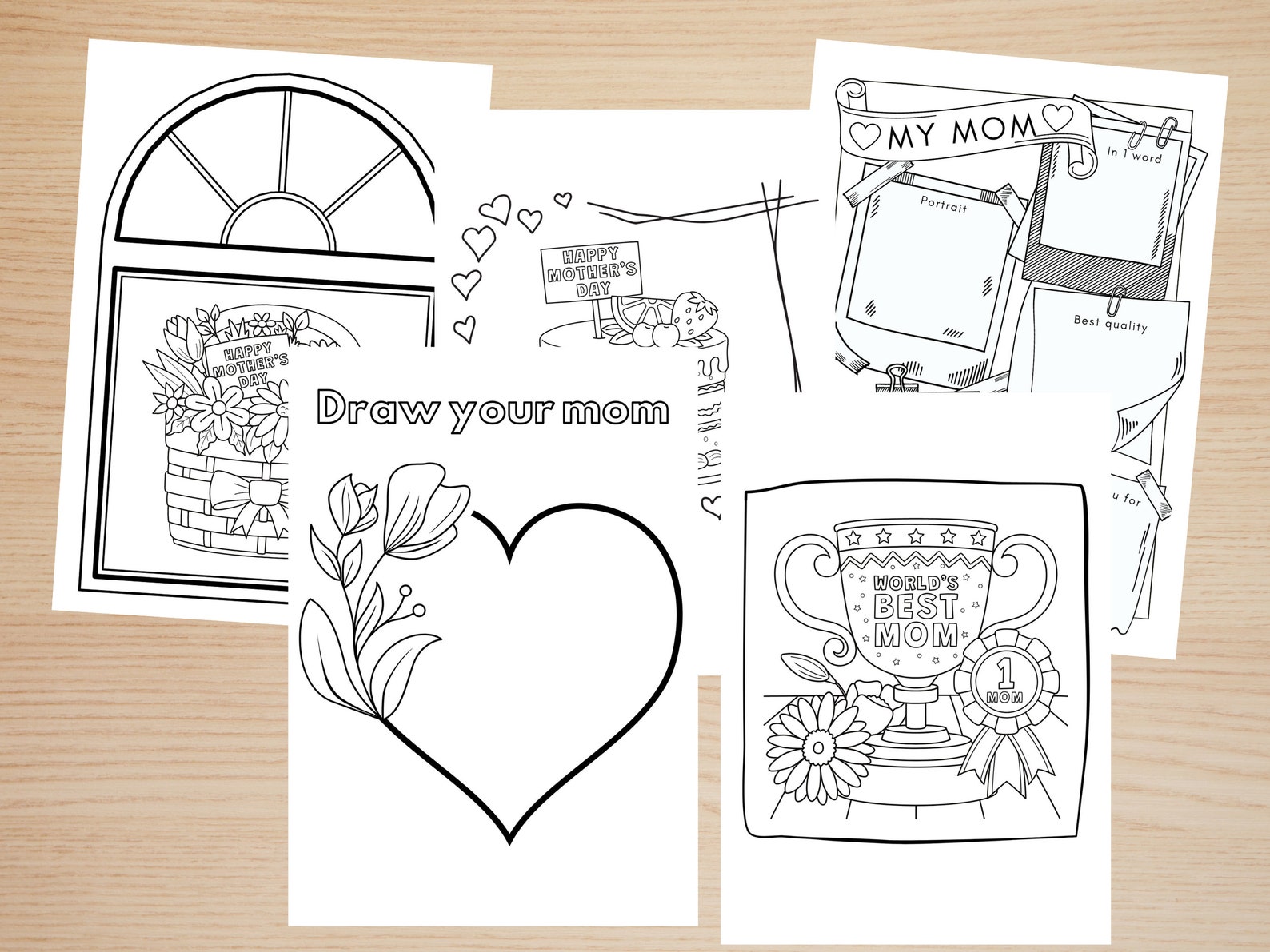 20 Mother's Day Worksheets for Preschoolers, Mother's Day Printables ...