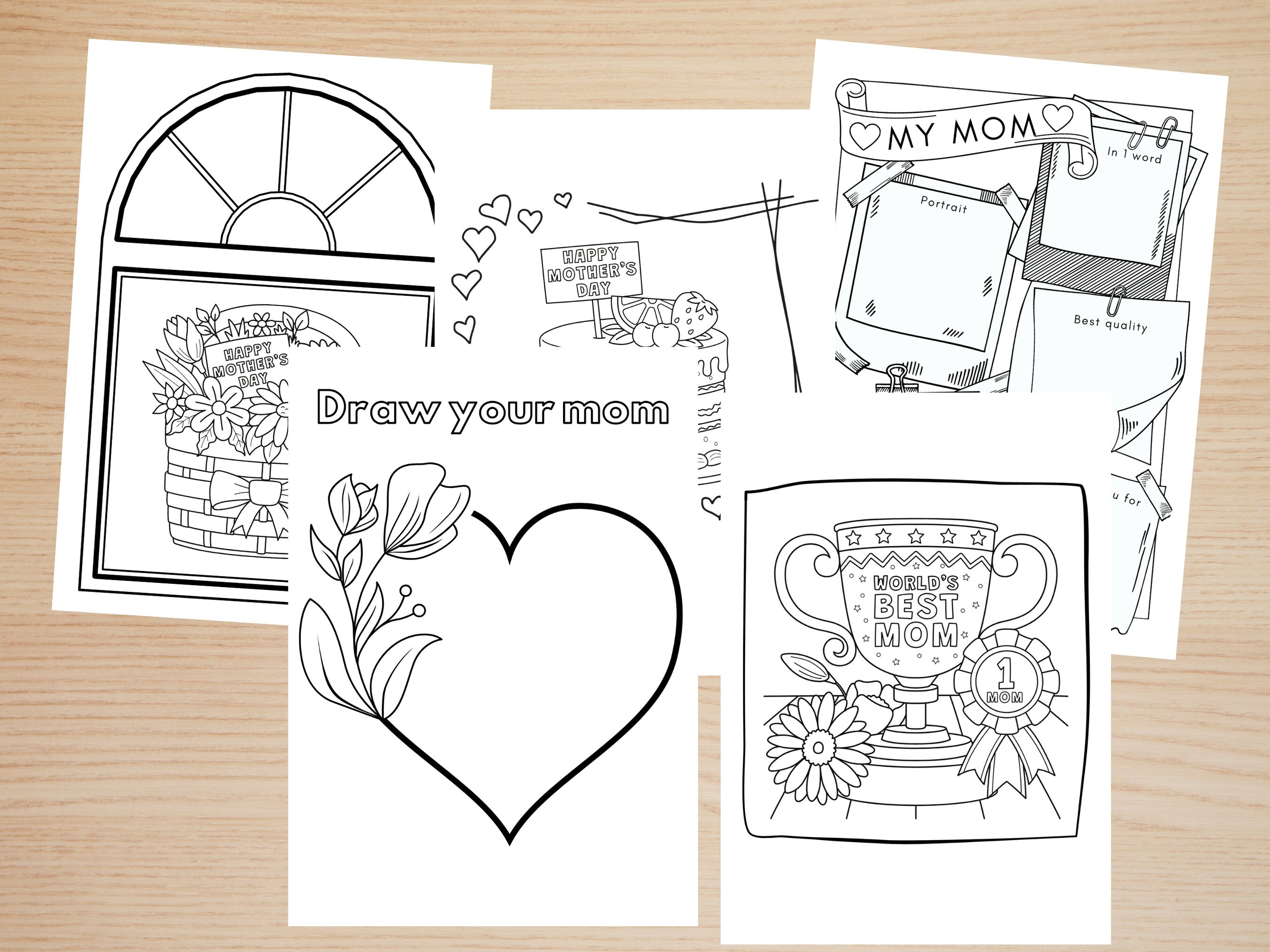 20 Mother's Day Worksheets for Preschoolers, Mother's Day Printables ...