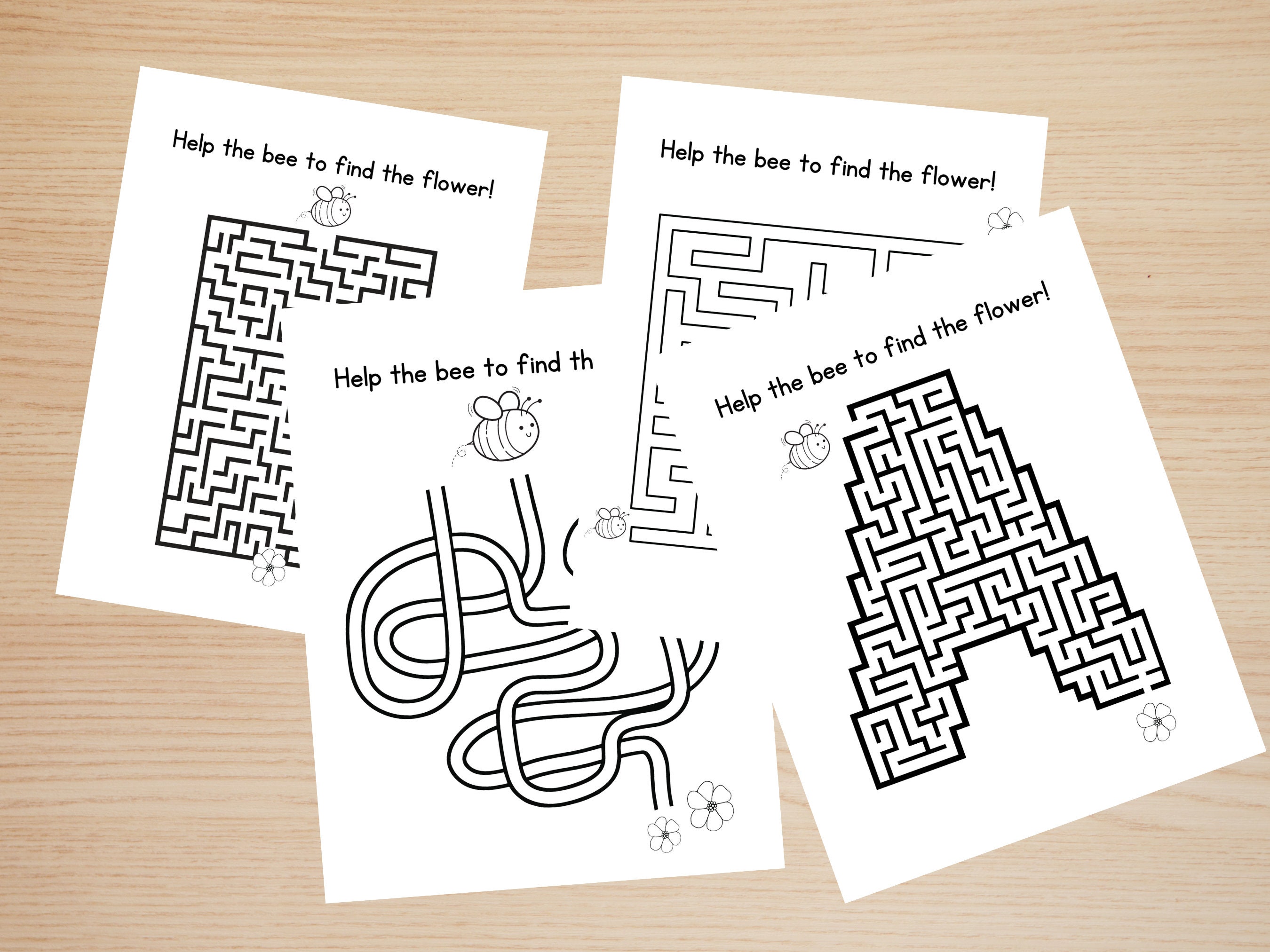 20 Printable Mazes, Mazes to Print for Kids, Maze Challenge Pages, Maze ...
