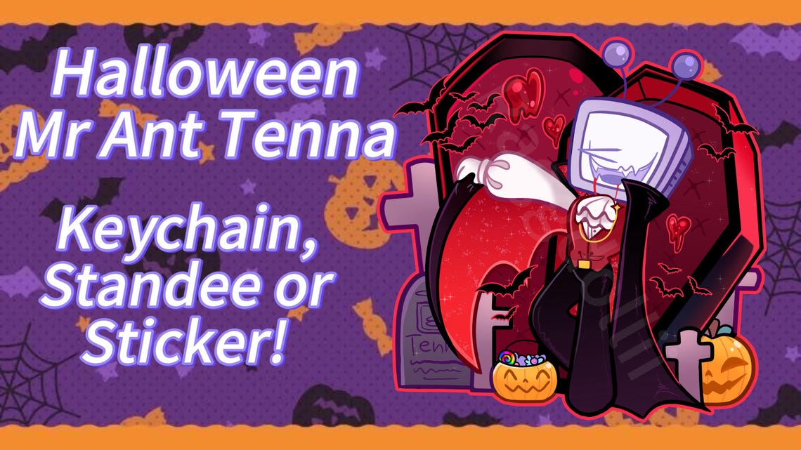 DELTARUNE PREORDER Mr Ant Tenna TV Time Halloween Vampire Acrylic ...