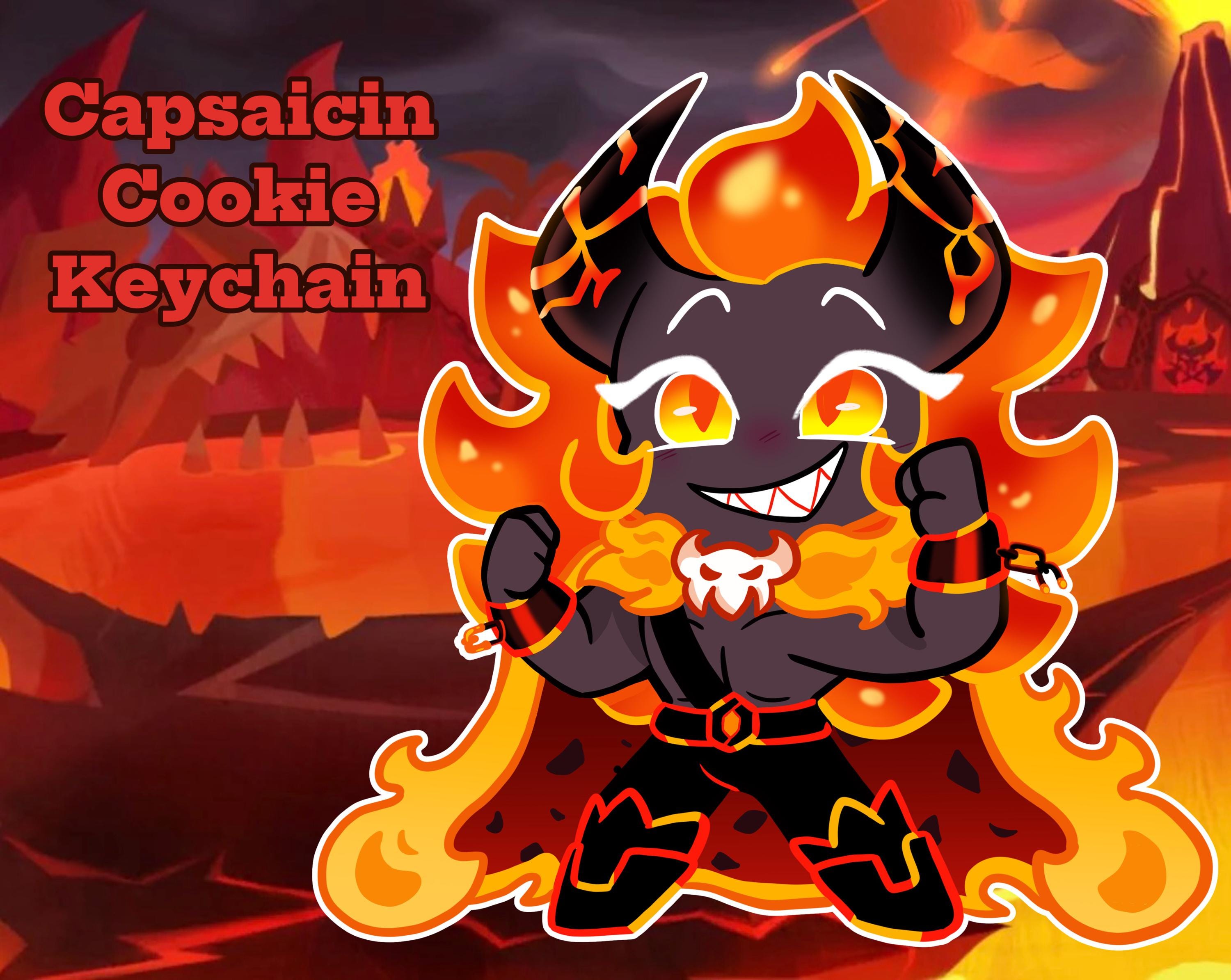 COOKIE RUN KINGDOM Preorder Crk Keychains Burning Spice Cookie ...