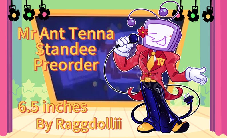 DELTARUNE STANDEE PREORDER Mr Ant Tenna Tv Time Spamton G Spamton - Etsy