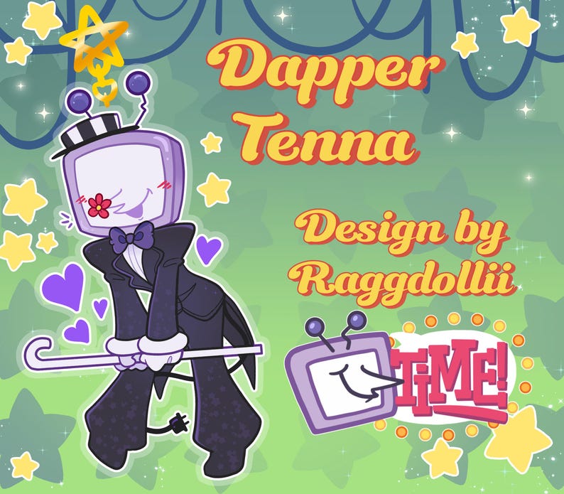DELTARUNE PREORDER Mr Ant Tenna TV Time Cowboy Acrylic Keychain - Etsy