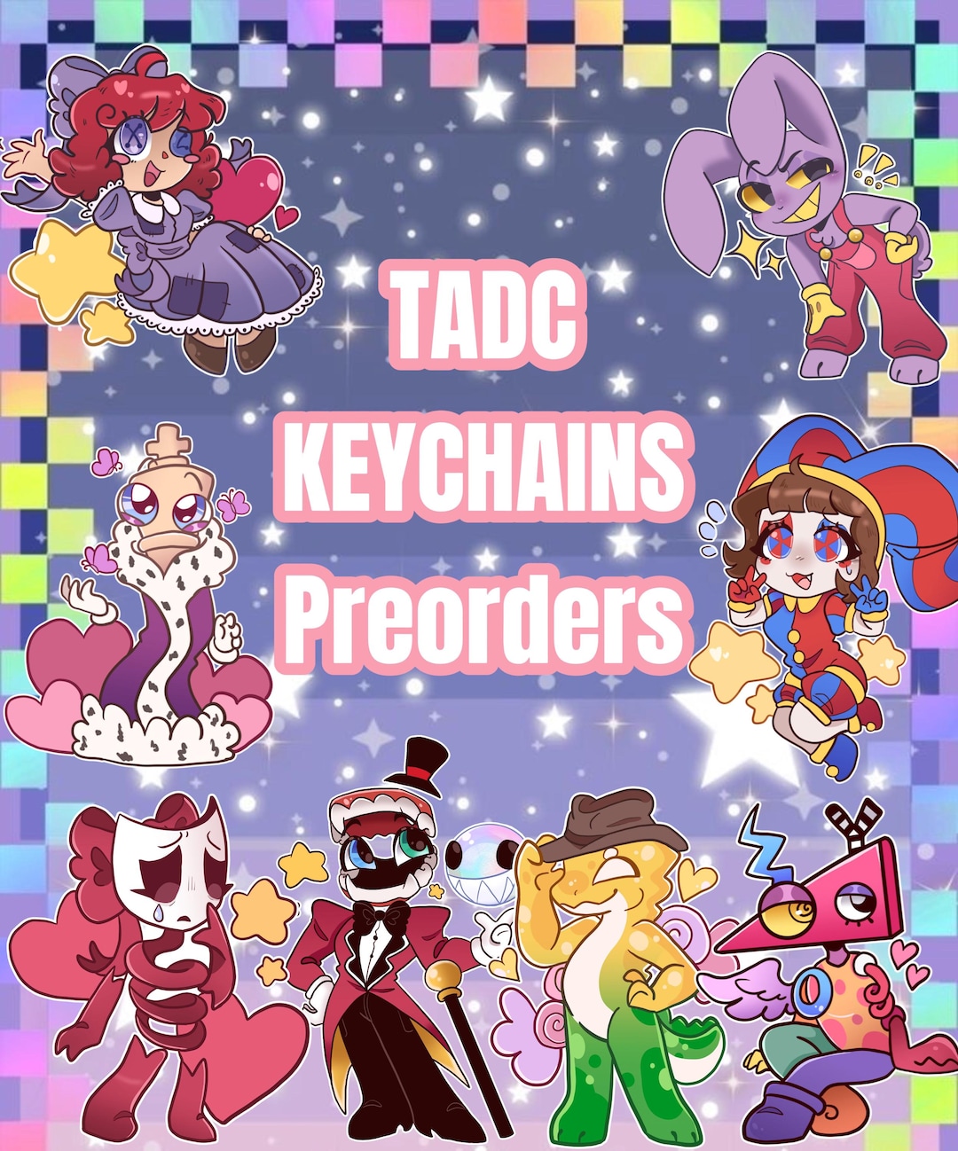 PREORDER TADC the Amazing Digital Circus Acrylic Keychains Pomni Jax ...