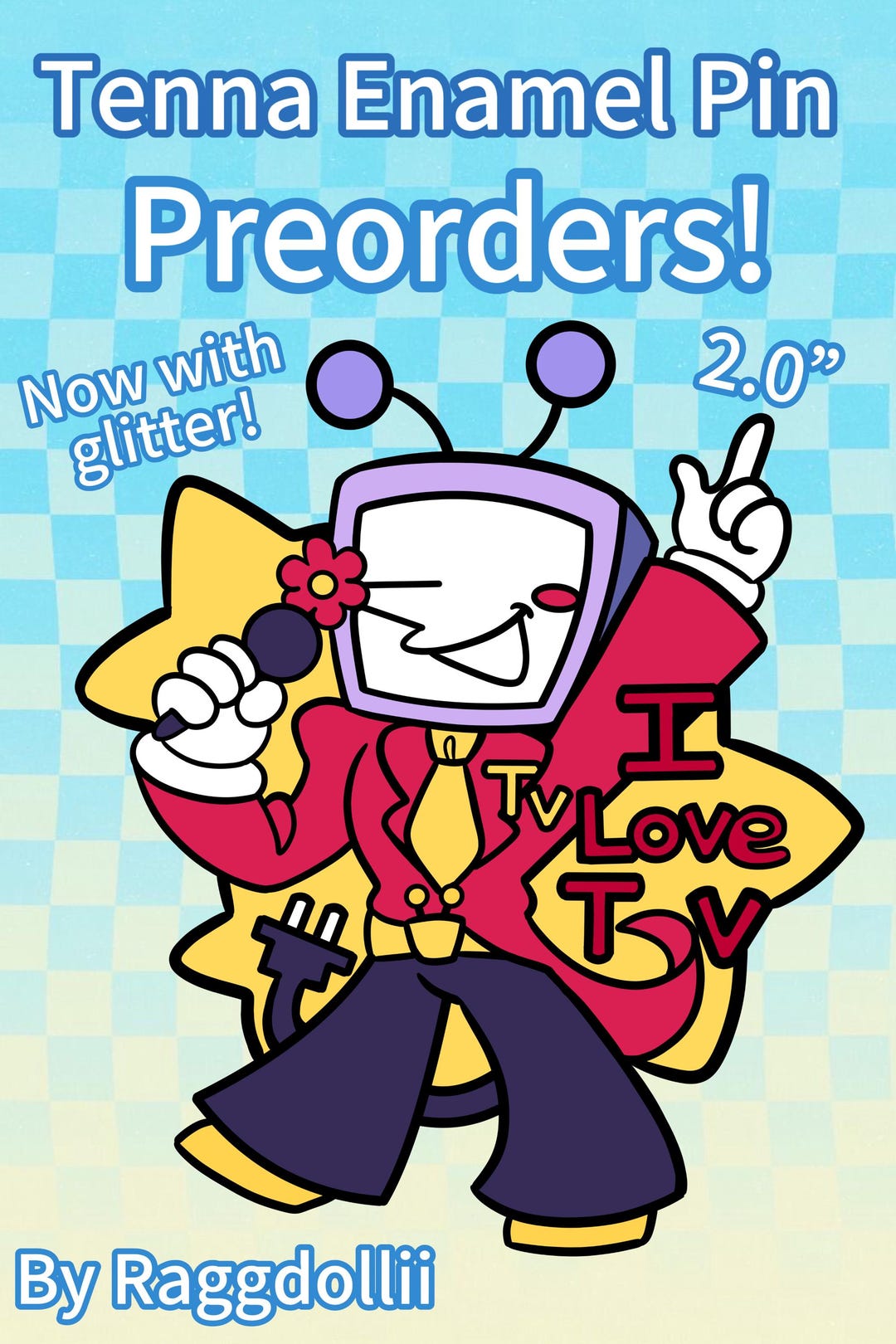 DELTARUNE PREORDER Mr Ant Tenna TV Time Enamel Pin - Etsy
