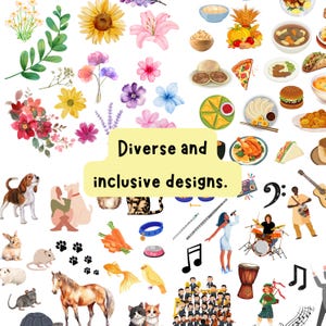 Children's Vision Board Pack Hundreds of Elements Cute Images With A ...