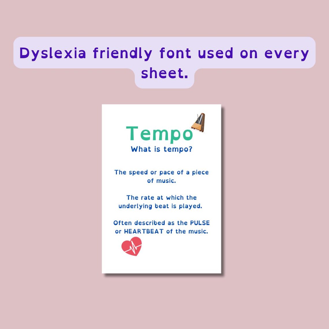 8 Printable Tempo Worksheets and Posters Music Theory Lessons Cute ...