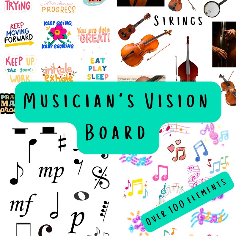 Music Vision Board: Motivational Activity for Musicians (PDF) - Etsy